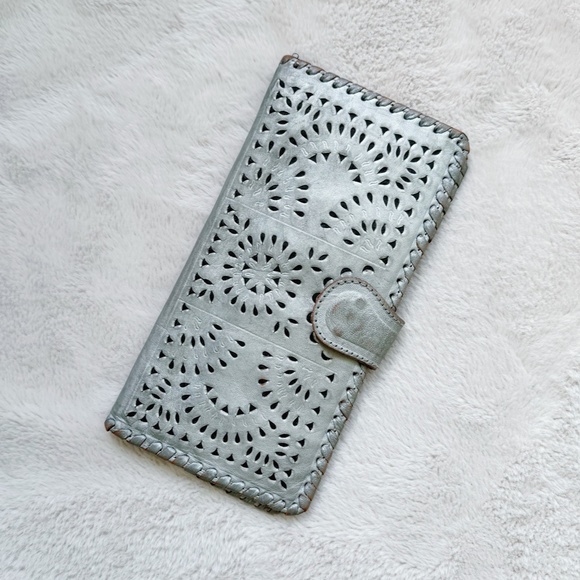 Cleobella | Bags | Cleobella Mexicana Wallet Metallic Silver | Poshmark